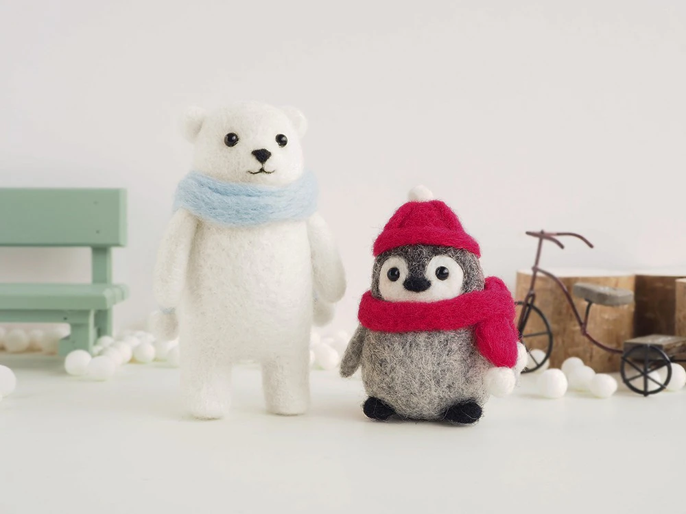 集まれ！冬の動物たち。 | iichi 日々の暮らしを心地よくするハンドメイドやアンティークのマーケットプレイス