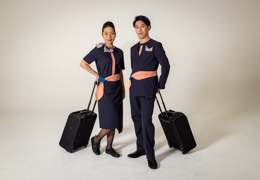 日本の伝統と現代性が融合した「AirJapan」の制服－オンワード商事が手掛けたデザインとは | fashion tech news