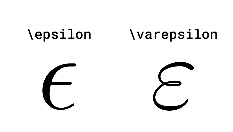 \epsilonと\varepsilonの違いについて | Loliver's Landscape