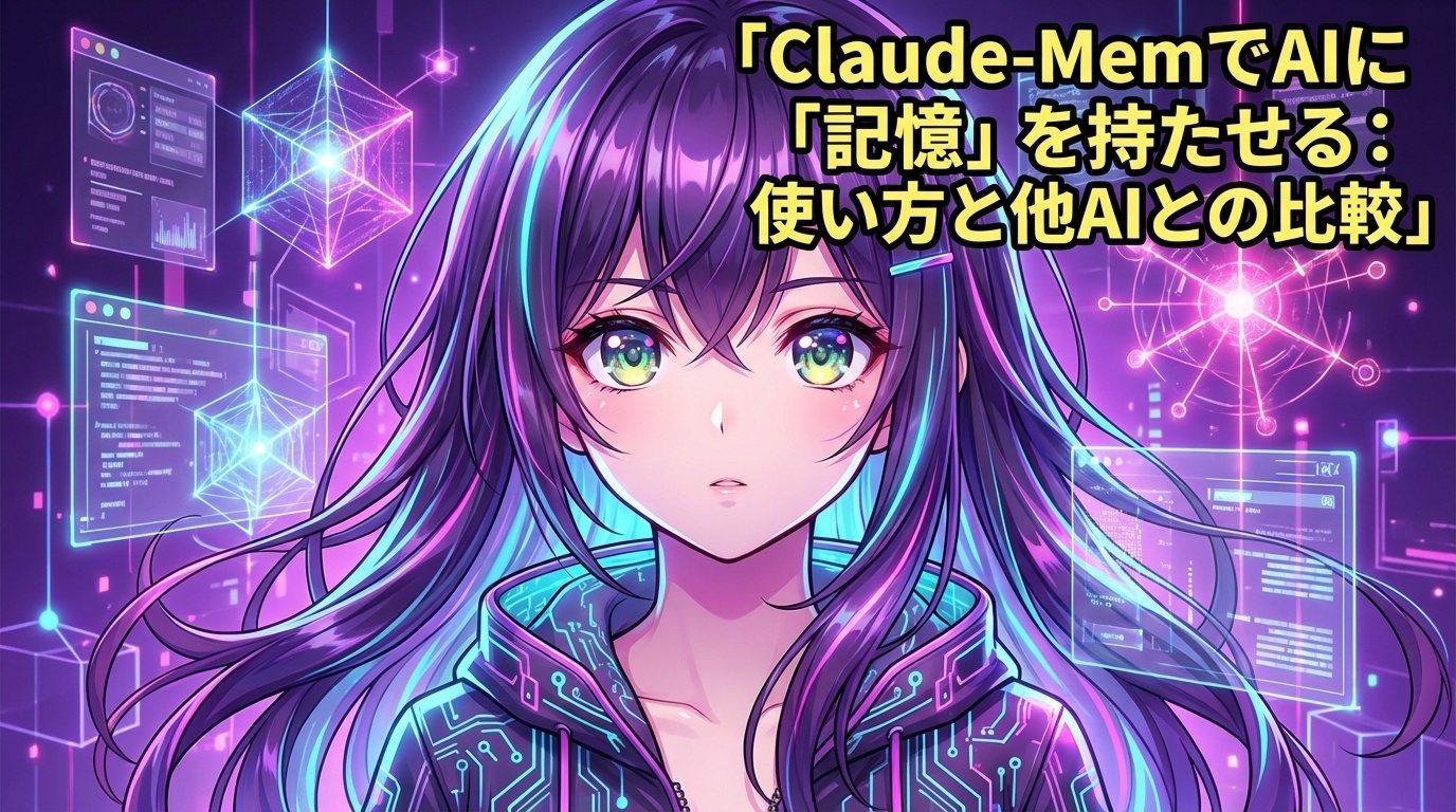 Claude-MemでAIに「記憶」を持たせる：使い方と他AIとの比較 | LEXIA BLOG