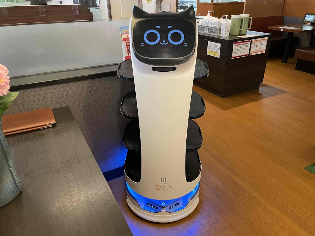【ステーキハウス導入事例】牛鉄 山川店さま｜ネコ型配膳ロボット「BellaBot」 | DFA Robotics