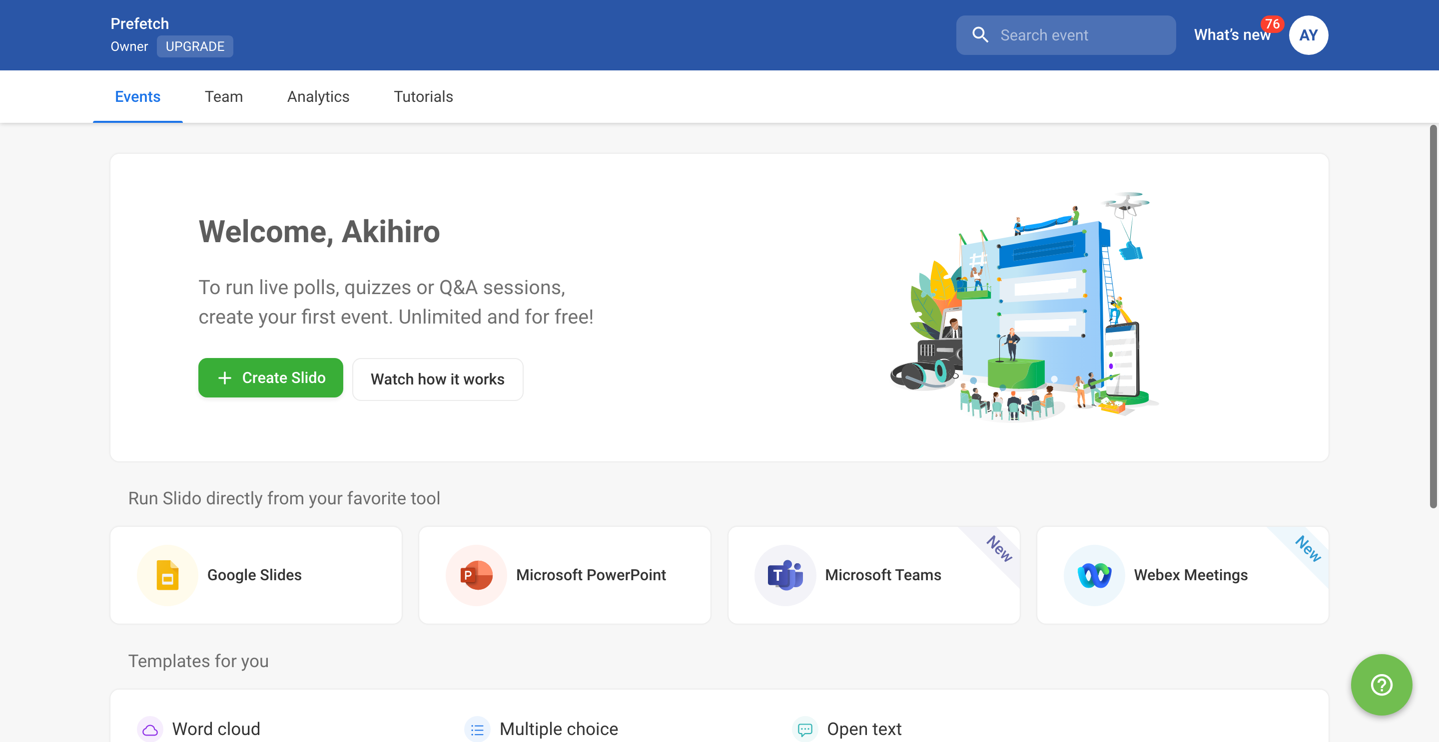 「Slido」の使い方を覚えて、会議やセミナーの質疑応答を活性化させよう