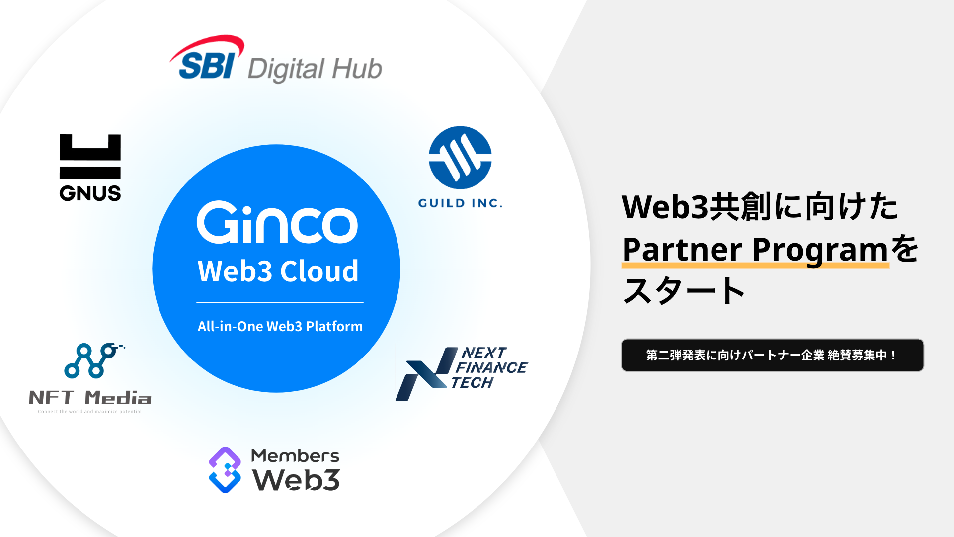 Ginco、Web3共創に向けたPartner Programを創設 | Ginco