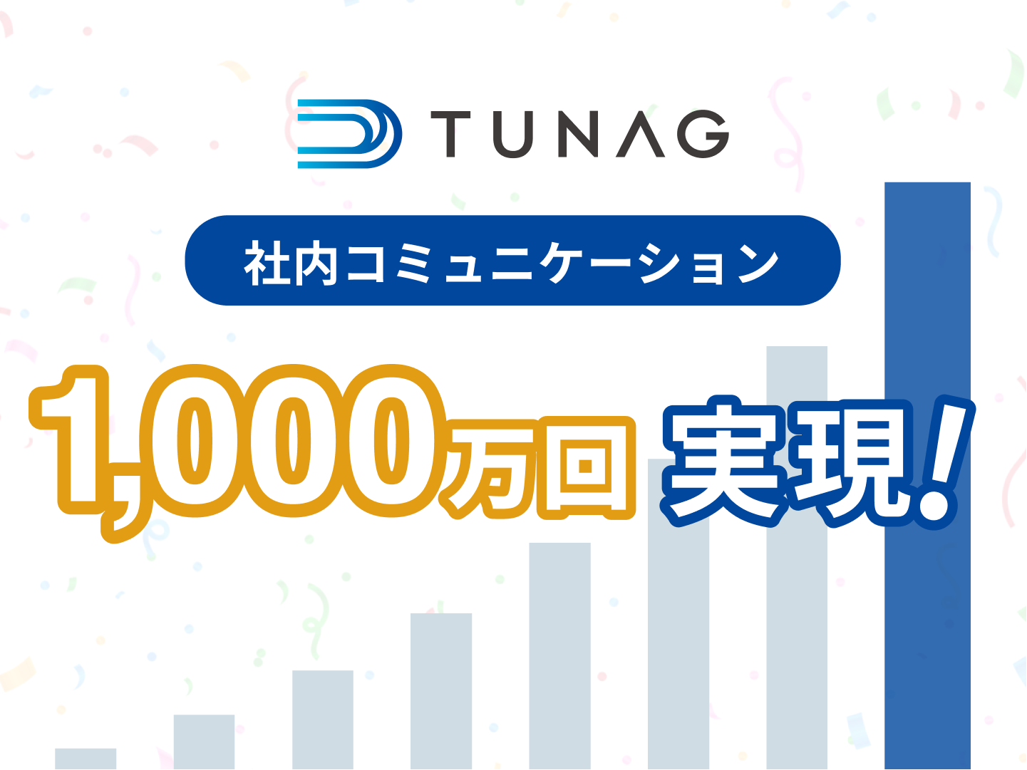 エンゲージメント向上を支援するTUNAG、1,000万回の社内コミュニケーションを実現！ | TUNAG(ツナグ)