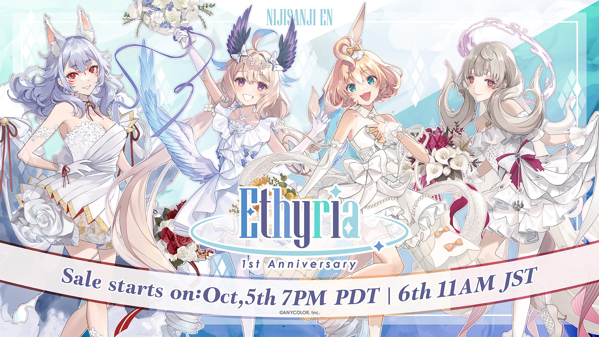 NIJISANJI EN announces Ethyria 1st Anniversary Goods | NIJISANJI