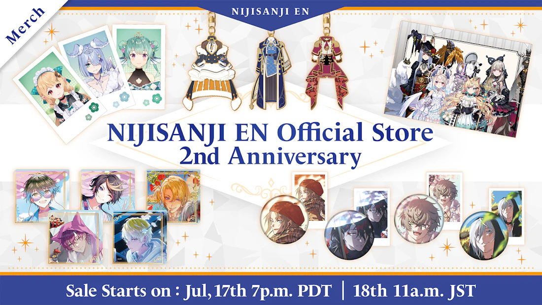 NIJISANJI EN announces “NIJISANJI EN Official Store 2nd Anniversary ...