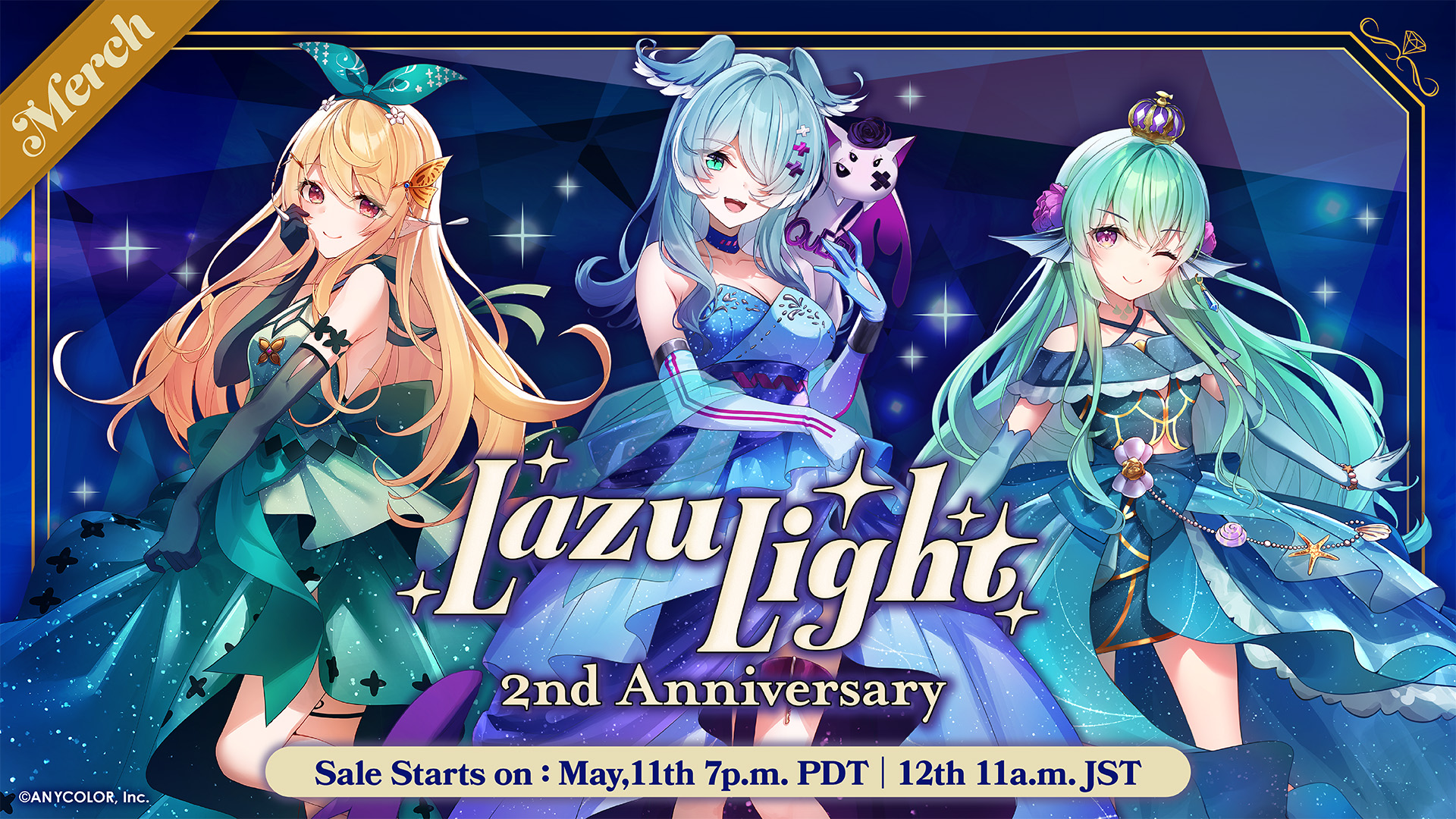 NIJISANJI EN announces “LazuLight 2nd Anniversary” merchandise | NIJISANJI
