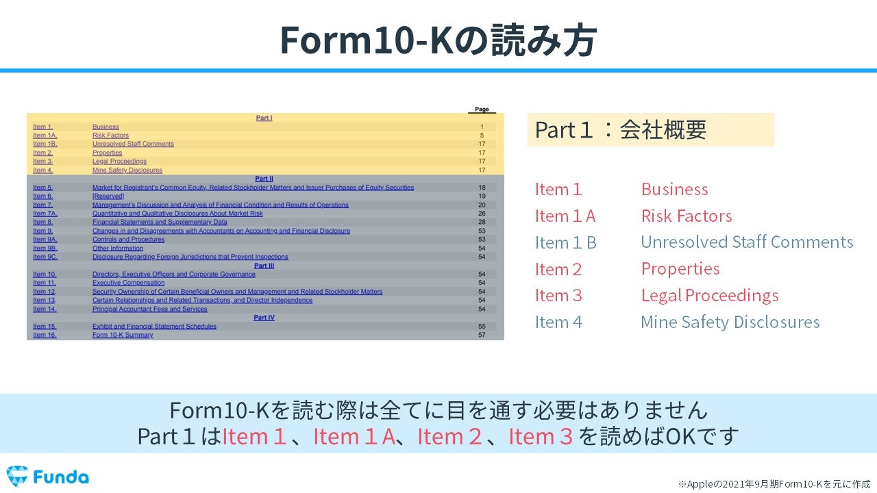 Form10-Kとは？米国企業の決算書の読み方を企業事例を用いて解説 | ビジネスの数字がわかるようになる企業分析メディア | Funda Navi[ファンダナビ]