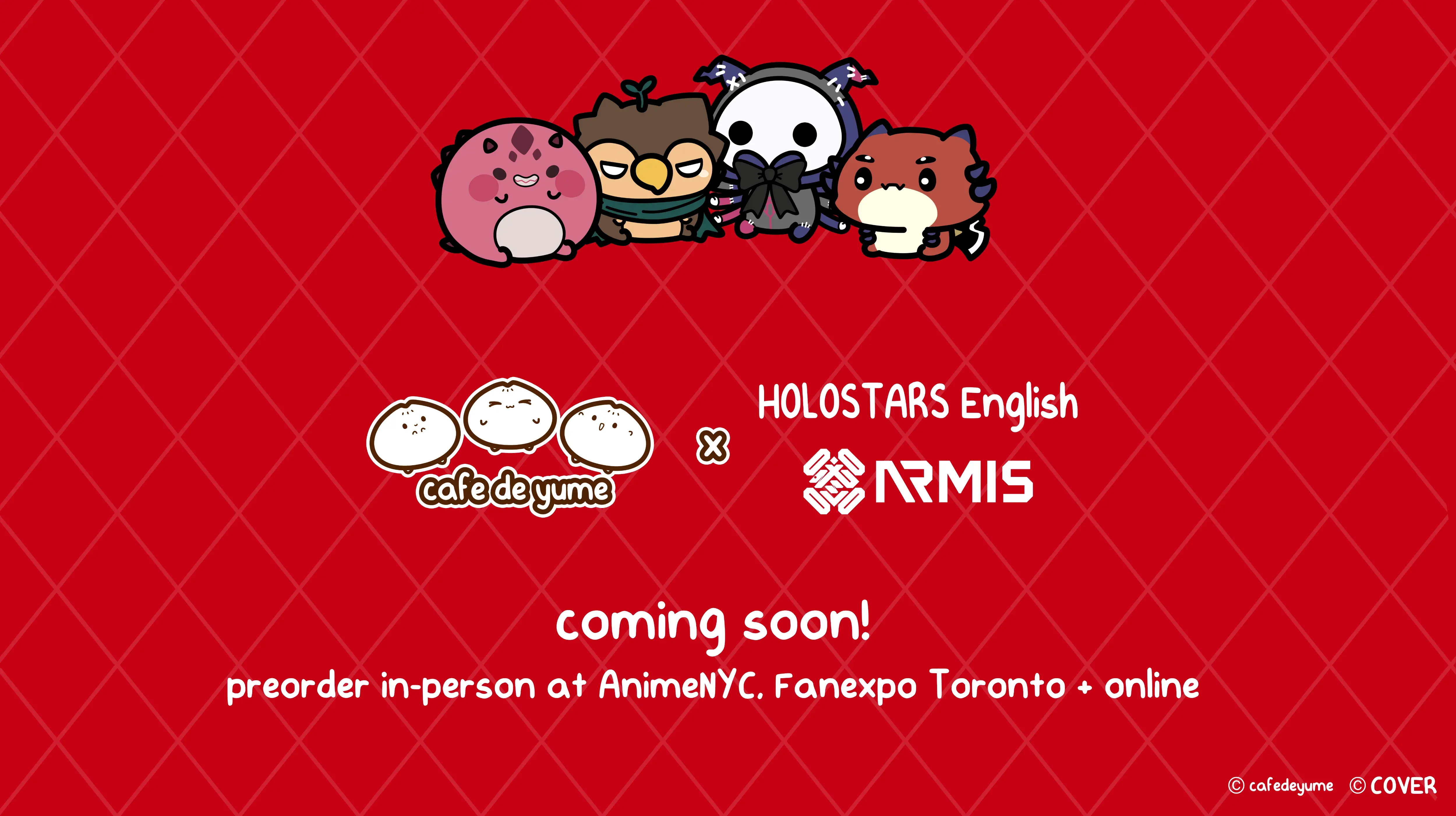 cafe de yume x HOLOSTARS English -ARMIS- Merchandise Now Available for ...