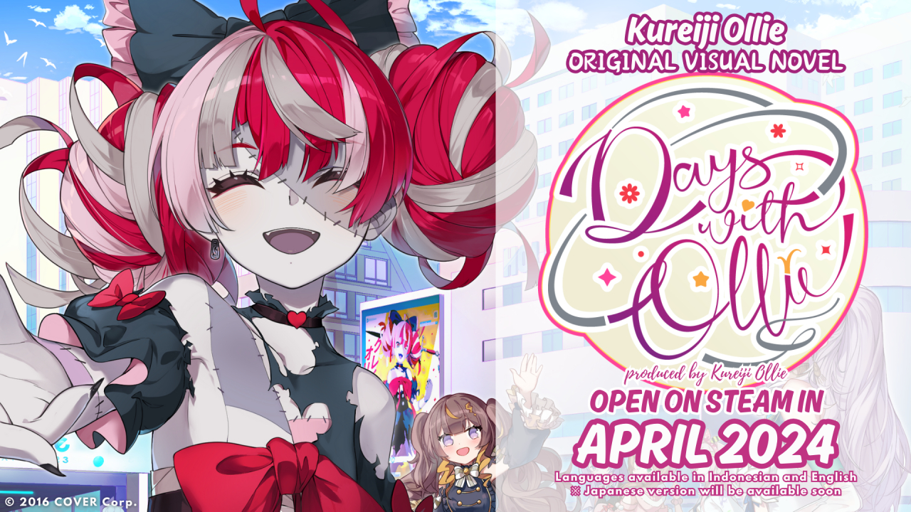 Kureiji Ollie of hololive Indonesia Releases a New Visual Novel “Days with Ollie” for PC | COVER ...