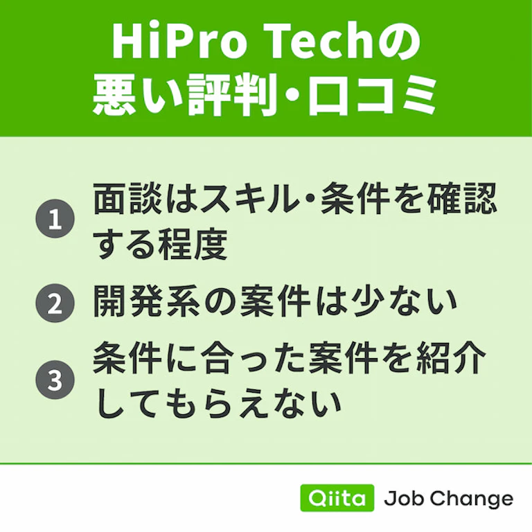 HiPro Tech（ハイプロテック）の評判・口コミは？案件の特徴や利用の流れを解説 | Qiita Job Change