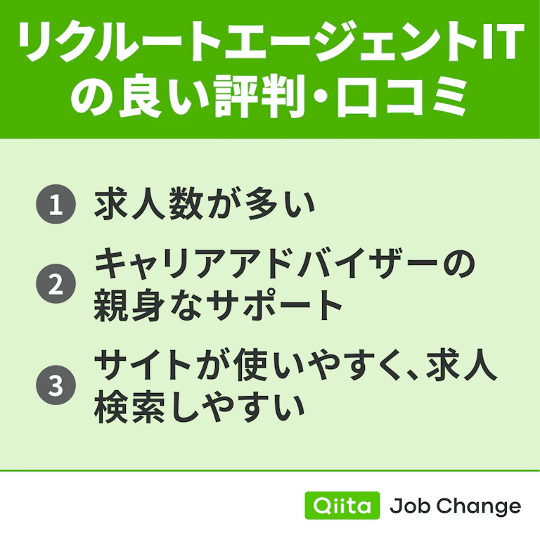 リクルートエージェントITの評判・口コミは？利用者の評価を徹底調査！ | Qiita Job Change