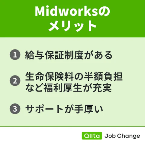 Midworksの評判・口コミは？口コミからわかるメリットや利用方法も解説 | Qiita Job Change