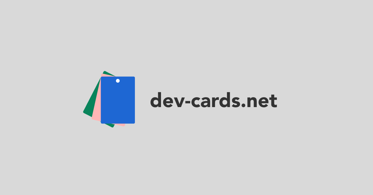 dev-cards.net - Kazunori MATSUNAGA Portfolio