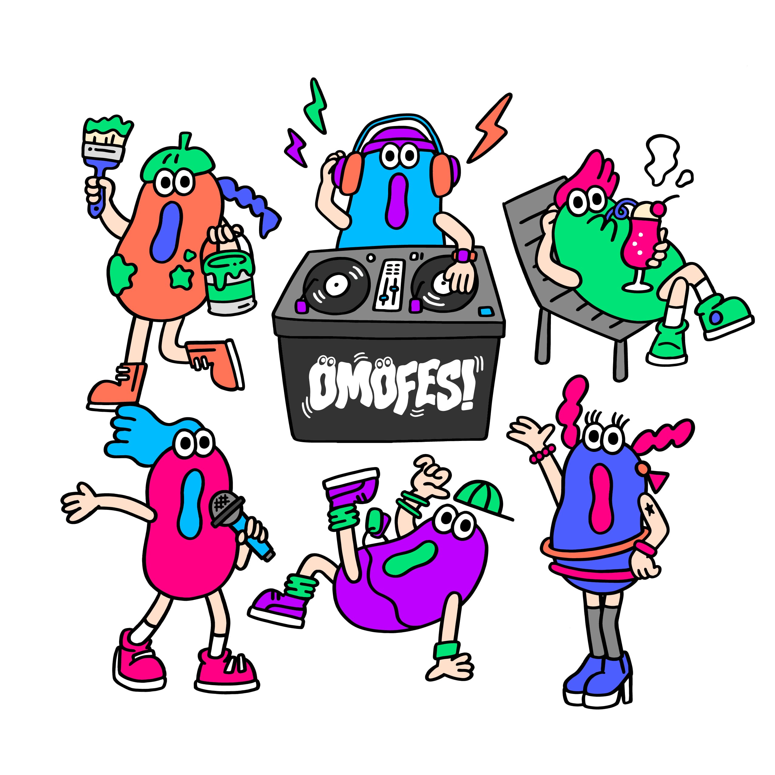 OMOFES キャラクター | 制作実績 | 合同会社KAMENOCO