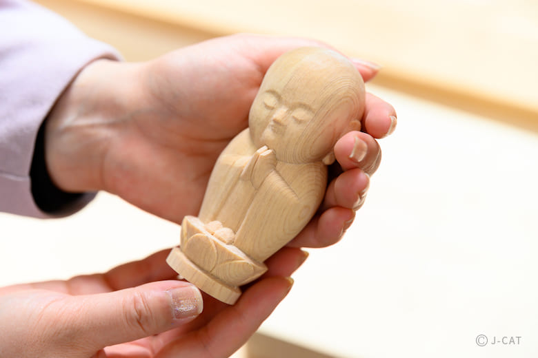 Warabe Jizo Japanese Buddhist Statuette Carving Experience in Yase, Kyoto