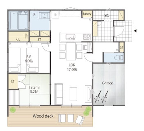 在宅ワーク向きの平屋の間取り例と便利設備｜平屋・土地お役立ちコラム