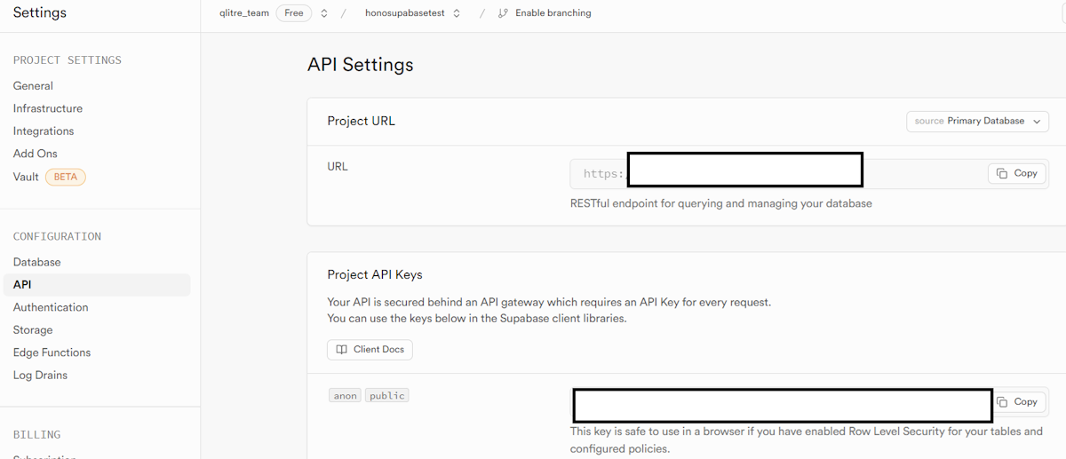 HonoXとsupabaseで簡易認証機能を実装する