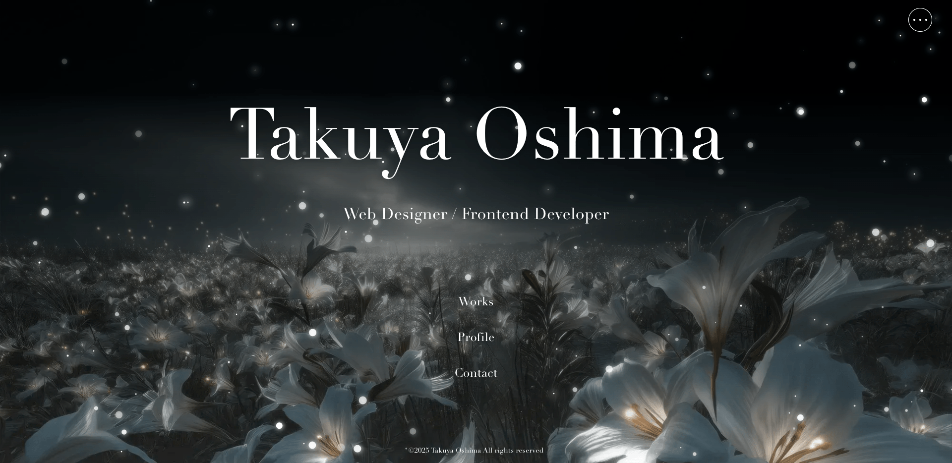 Portfolio ver.2025｜Works｜Takuya Oshima