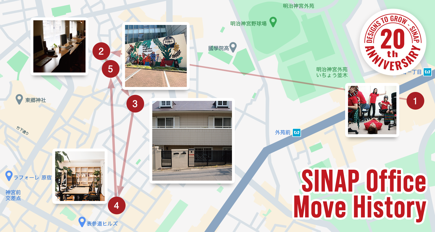【シナップ20周年記念リレーブログ #4】シナップオフィス変遷 | SINAP
