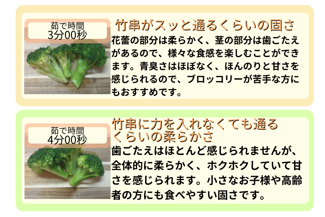 ブロッコリーの美味しい茹で時間は何分？茹で時間ごとの固さを徹底分析！自分好みの固さに美味しく茹でる方法をご紹介 | OniGO通信 | 鬼速ネットスーパー OniGO オニゴー