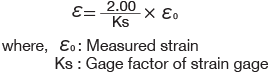 Compensation formulas for strain gage measurements - Learn/Examine | KYOWA