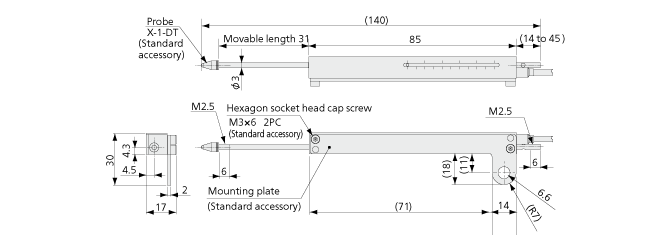 Features: DTK-A Displacement Transducer - Product Information | KYOWA